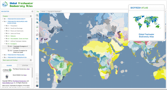 Maps in Action: Freshwater Ecoregions of the World | The Freshwater Blog
