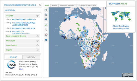 Maps in Action: Key Freshwater Biodiversity Areas and protected area ...